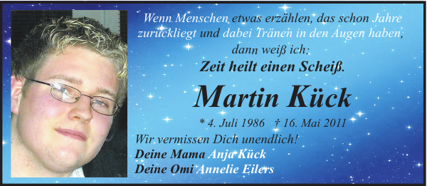 Martin Kück: Nachruf : Nordsee-Zeitung